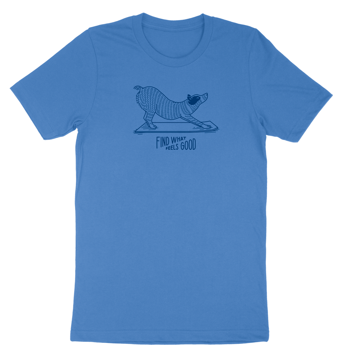 FWFG Benji Tee - Blue – Find What Feels Good